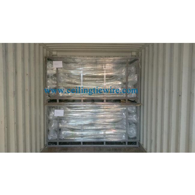 12ft 12 Gauge Galvanized Hanger Ceiling Tie Wire with 1-1/4" Pin And Clip