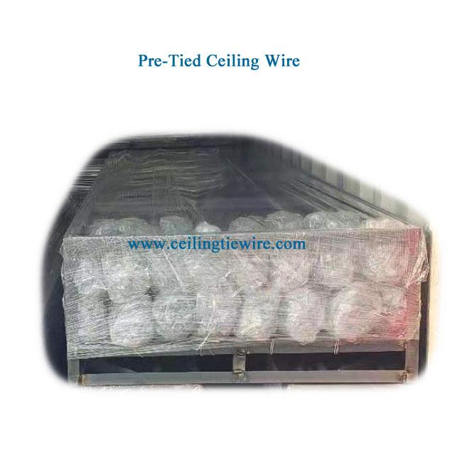 Suspended Pre Tied Ceiling Wire Angle Clip 12 Gauge X 12ft OEM