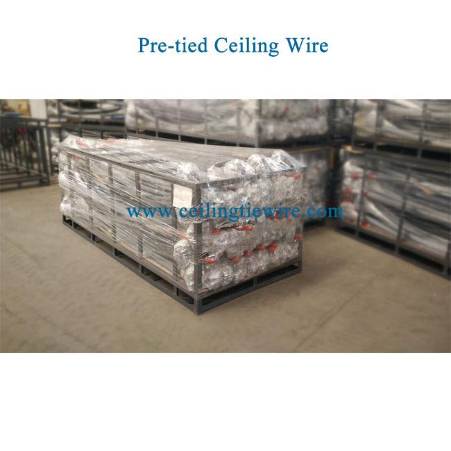 Suspended Pre Tied Ceiling Wire Angle Clip 12 Gauge X 12ft OEM