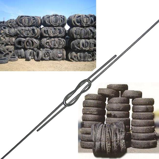 Double Loop High Carbon Tyre Quick Link Baling Ties 90" To 180"
