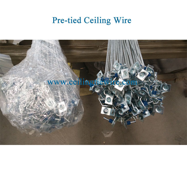 Grid Support 6 Feet Ceiling Tie Wire 90deg Clip 100Pcs/ Bundle